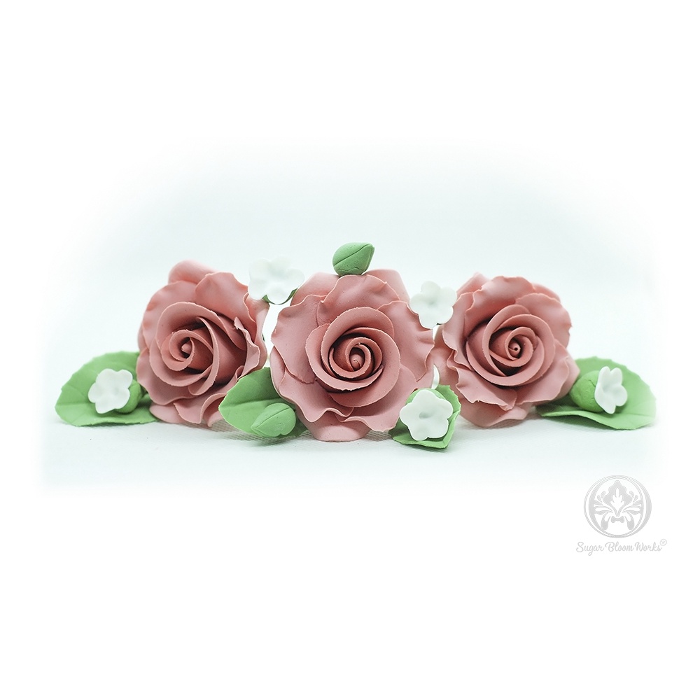 A Gumpaste Flower READY STOCK Roses (S) Cake Topper / Bunga Hiasan Kek ...