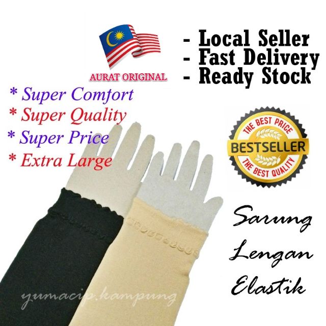 Handsocks MUSLIMAH Panjang Bunga Tebal Free Size | Shopee Malaysia