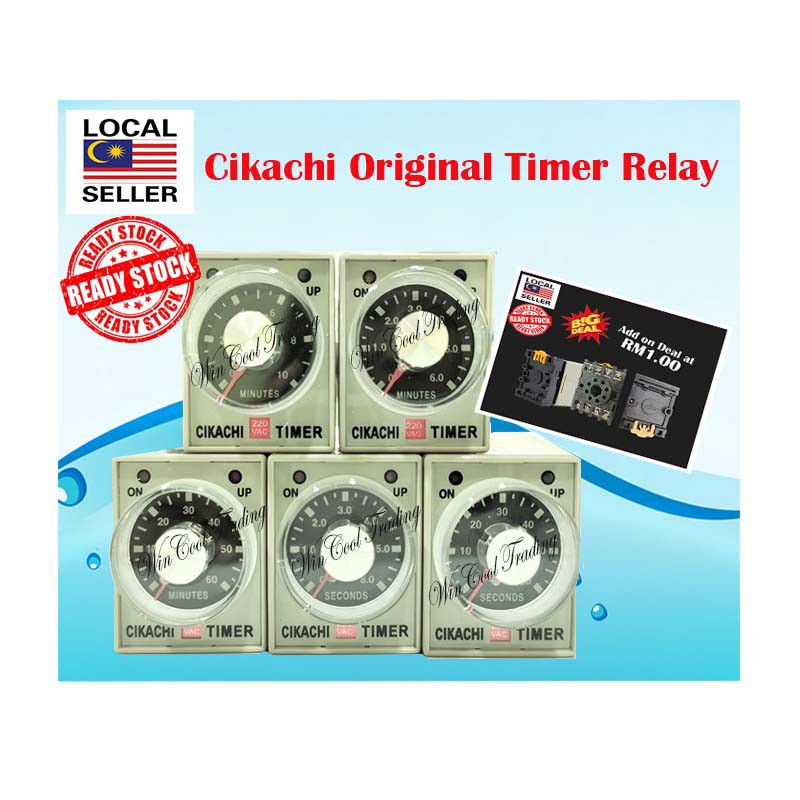 Cikachi AH3-3 time relay new feature timer relay time set range 6S-60m ... Cikachi AH3-3 time relay new feature timer relay time set range 6S-60m ...