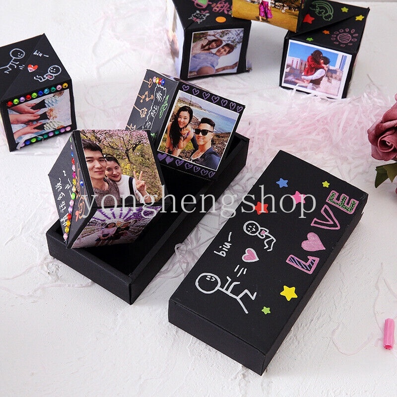 Creative Explosion Bouncing Box DIY Surprise Photo Boxes Creative ...