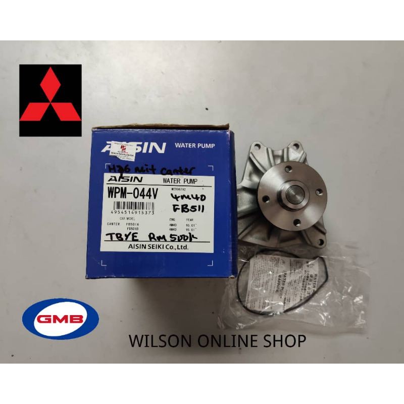 Aisin Japan Mitsubishi Canter FB511 4M40 Water Pump(WPM-044V) | Shopee ...