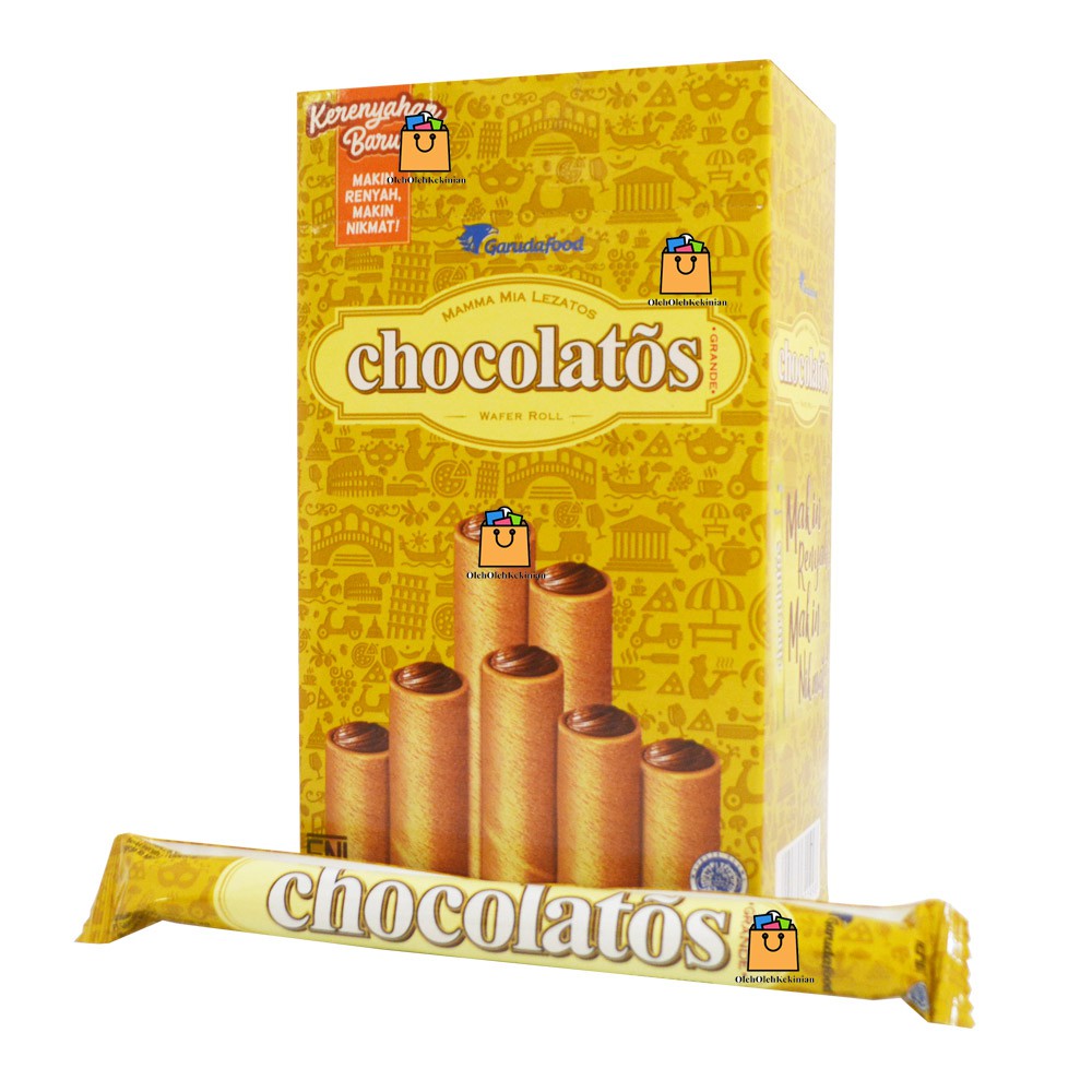 Chocolatos Long Wafer Roll Classic - 20pcs x 16gr | Shopee Malaysia