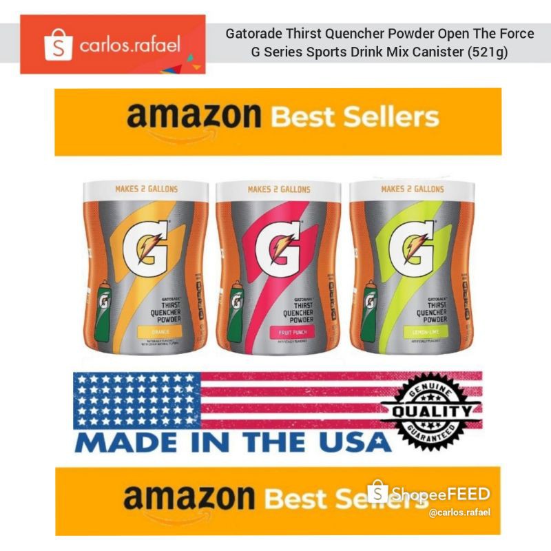 Gatorade Sports Drink Mix Powder Canister Thirst Quencher Powder Open ...