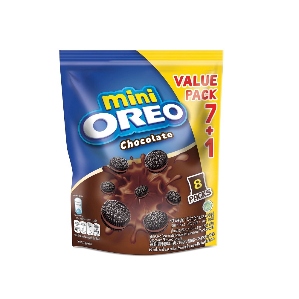 Mini Oreo Chocolate Multipack 20.4g x 8s | Shopee Malaysia
