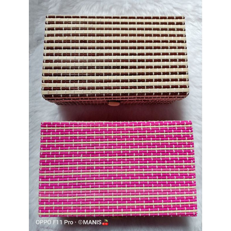 Kotak Kayu / Buluh / Anyaman Buluh / Wooden Box / Jewelry Box | Shopee ...