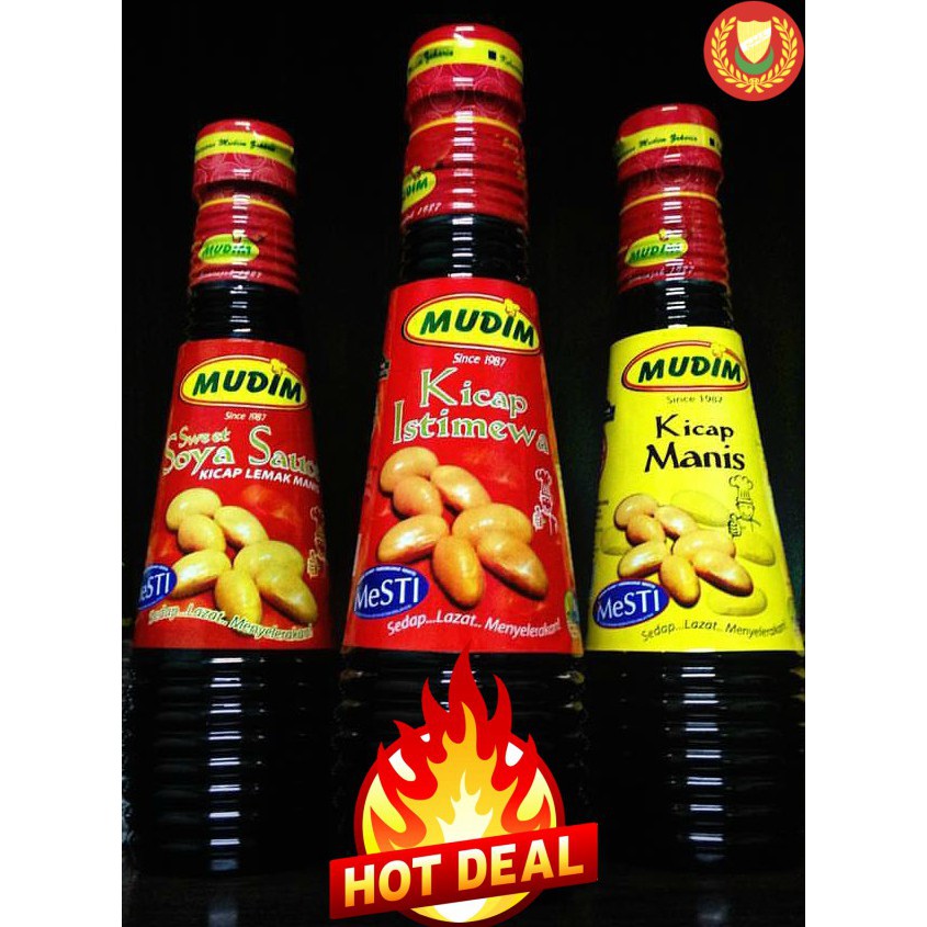 MUDIM Kicap Istimewa, Kicap Lemak Manis, Sos Cili Pedas dan Cuka (Ready ...