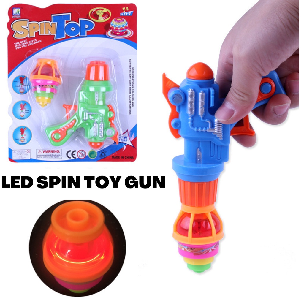 LED Spin Toy Gun Pistol Gasing | Shopee Malaysia