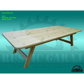 Meja Jepun Lipat Kayu Pallet pine (New Pine Wood) 2x4 kaki (Folding ...