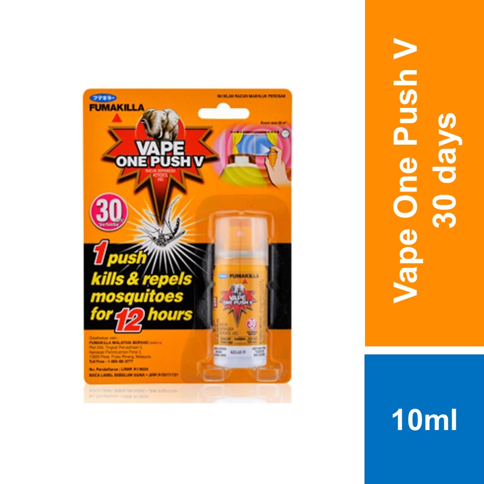 Fumakilla Vape One Push V 30 Days 10ml | Shopee Malaysia