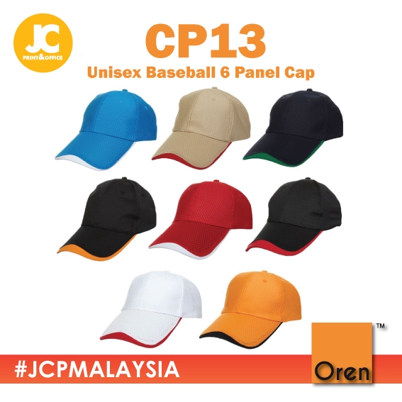 OREN SPORT Unisex Baseball 6 Panel Cap - 8 Colors CP13 | Shopee Malaysia
