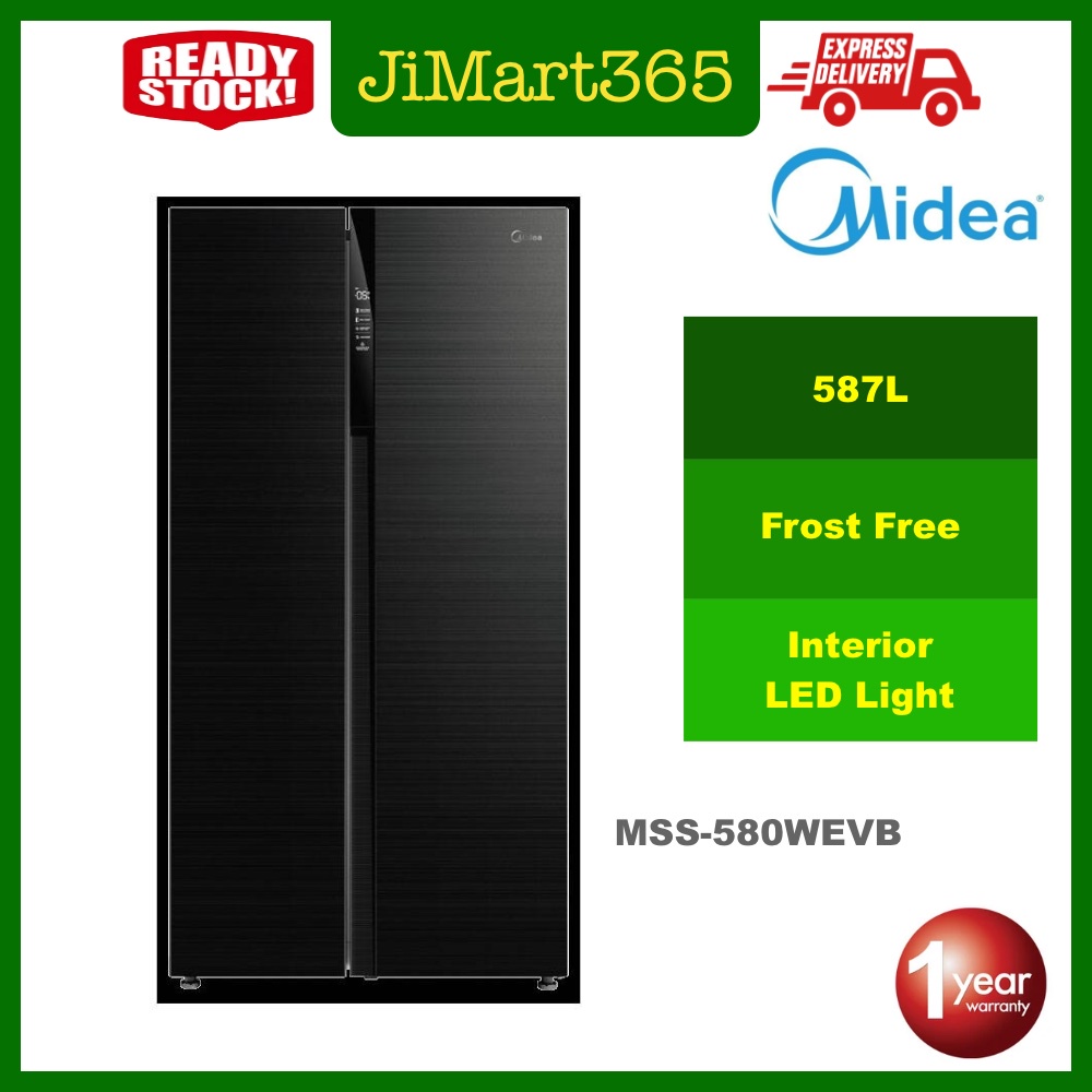 Midea Refrigerator MSS-580WEVB | Shopee Malaysia
