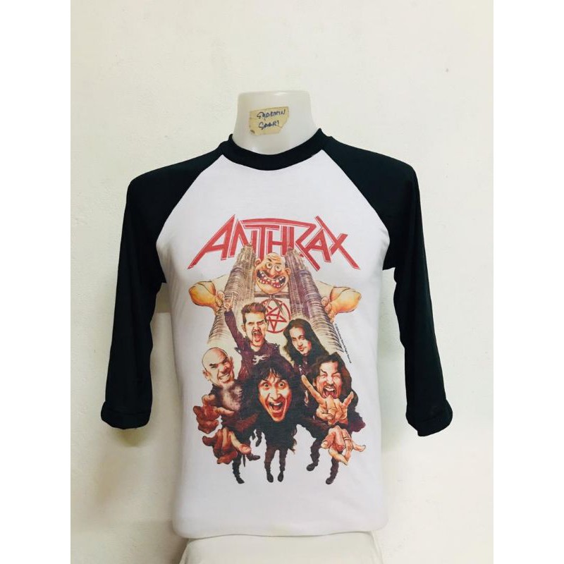 ANTHRAX KLCC VINTAGE 3Q TSHIRT BLACK/WHITE PRINT SERAP LIKE VINTAGE ...