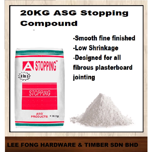 ASG Stopping Compound 20kg / Simen Plaster Ceiling 20KG | Shopee Malaysia