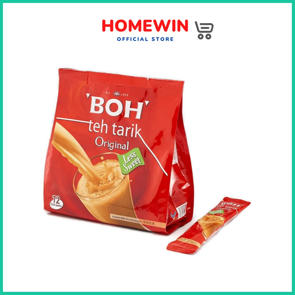 Boh Teh Tarik Kurang Manis Original (27g x 12 Sachets) | Shopee Malaysia