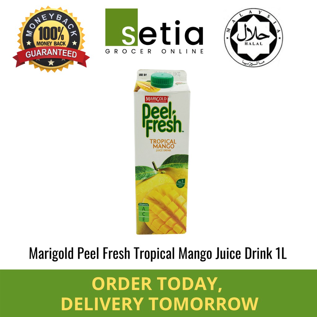 Marigold Peel Fresh Tropical Mango Juice Drink 1L | Shopee Malaysia