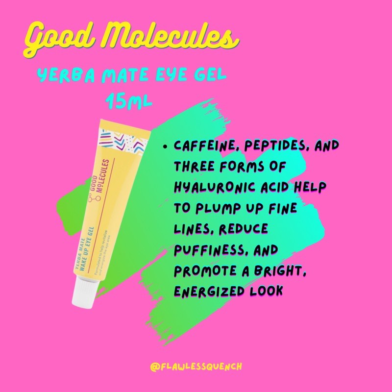 Good molecules yerba mate eye gel 15ml | BeeCost
