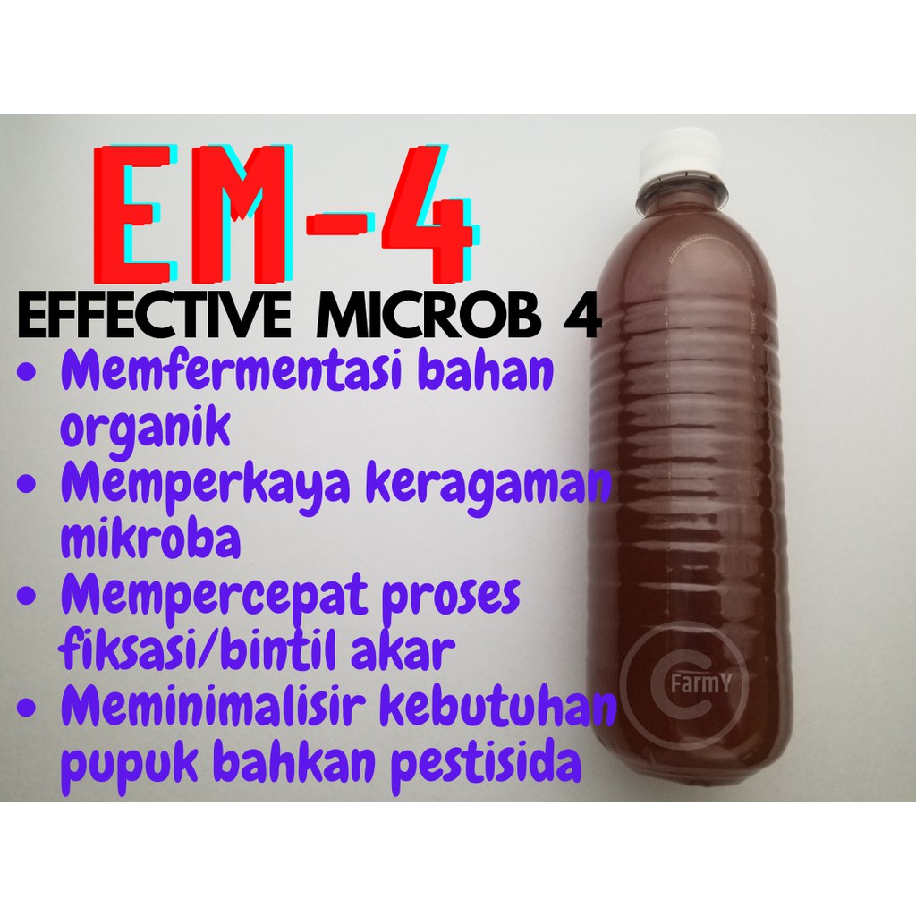 1500ml EM4 effective microorganism probiotics BAJA ORGANIK PERTANIAN ...