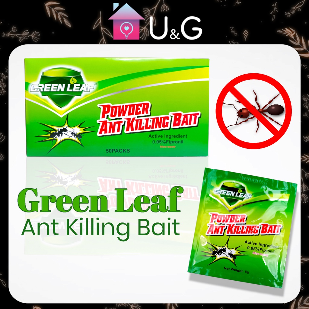 UG Green Leaf Powder Ant Killing Bait Ant powder killer | Shopee Malaysia