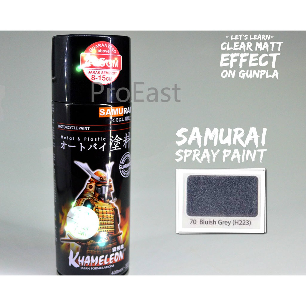 Samurai Spray Paint Metallic Color 70# Bluish Grey | Shopee Malaysia