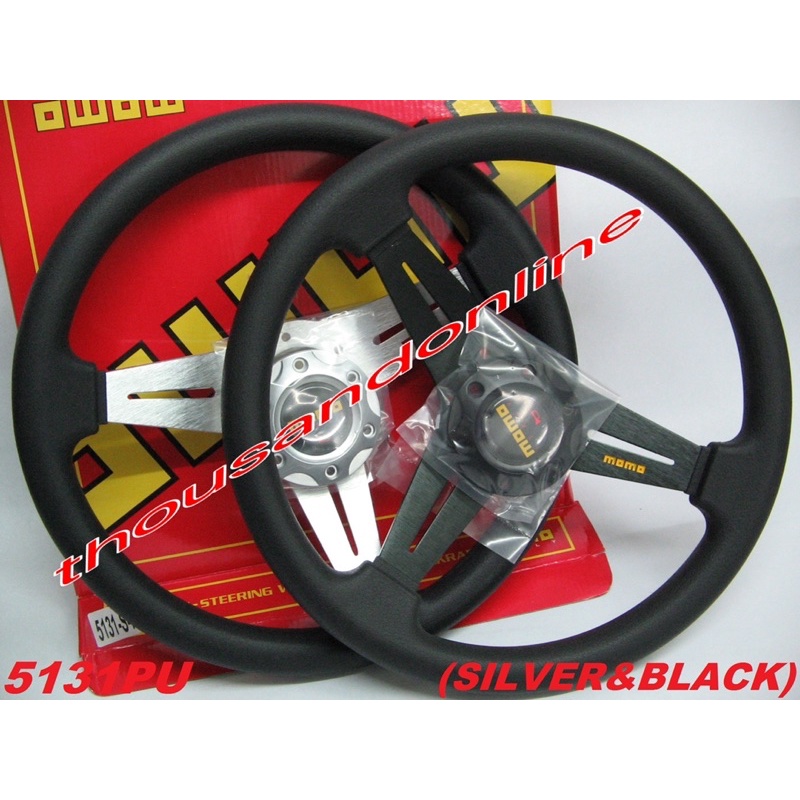 5128 MOMO STEERING SORT STEERING WHEEL WITH HORN BUTTON (PU) 14 INCHES ...