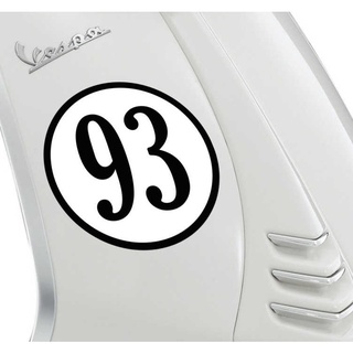 Custom Number Sticker Circle Number Sticker Kereta Sticker Motor Nombor ...