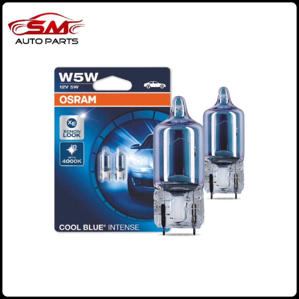 OSRAM W5W T10 / 4090 COOL BLUE INTENSE BULB-2825HCBI 2pcs ( 4000K Xenon ...