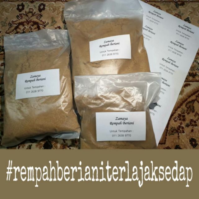 HOT! Rempah Beriani Timbang Original/Asli Batu Pahat Johor Terlajak ...
