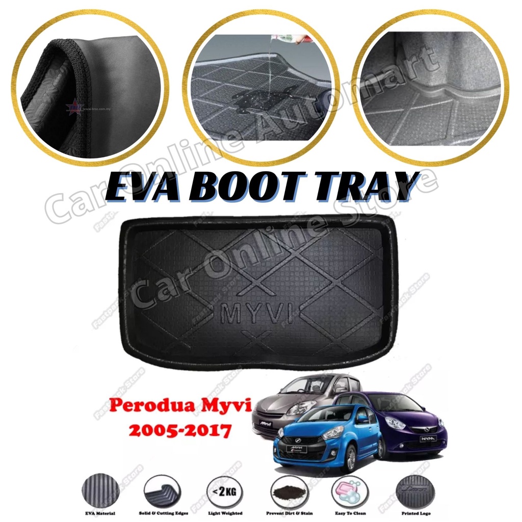 PERODUA MYVI 2005-17 EVA Luggage Boot Cargo Trunk Tray | Shopee Malaysia