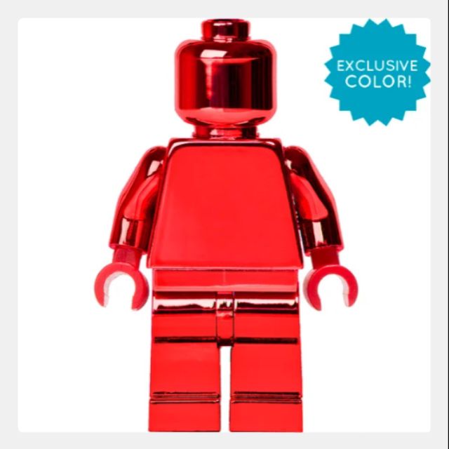 [LM] LEGO minifigure (chrome red) | Shopee Malaysia