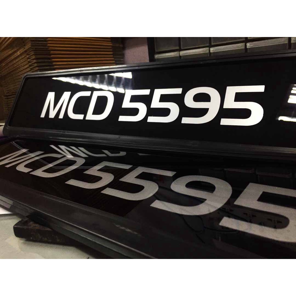 Number Plate kereta 2D Fancy (TanamDalam) | Shopee Malaysia