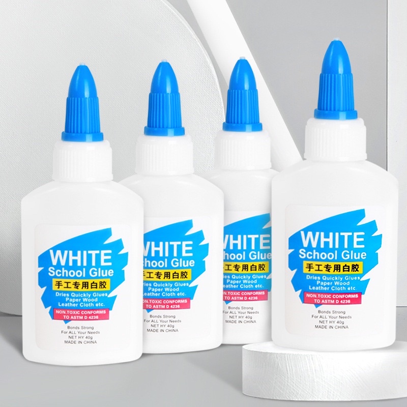 Multipurpose White Glue 40g Stationery Washable Liquid PVAC for Paper ...