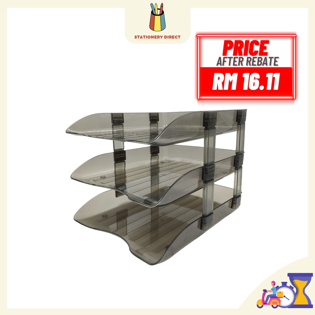 Pineapple Document Tray 3 Tier / Dulang Dokumen 3 Tingkat paper tray ...