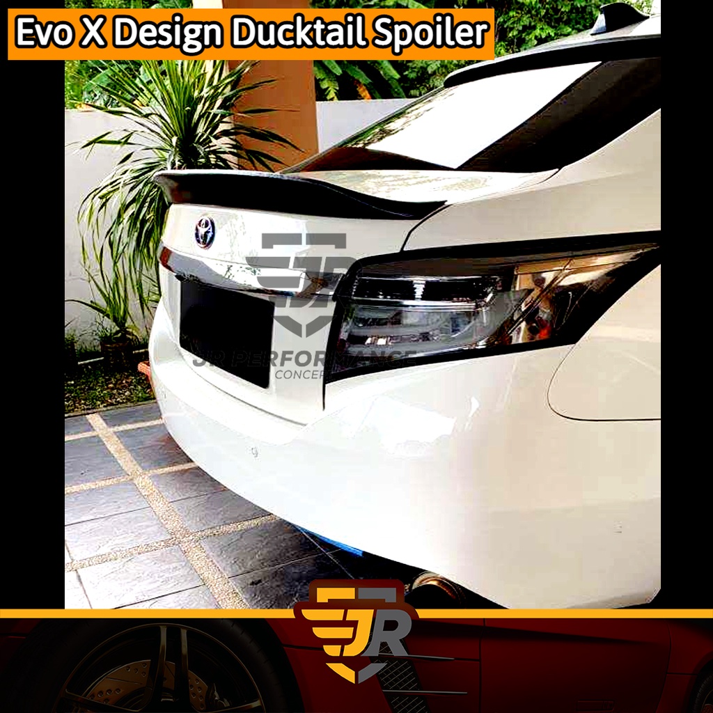 JR Custom Made Vios NCP150 Evox 86 Rear Ducktail Spoiler Toyota Vios ...