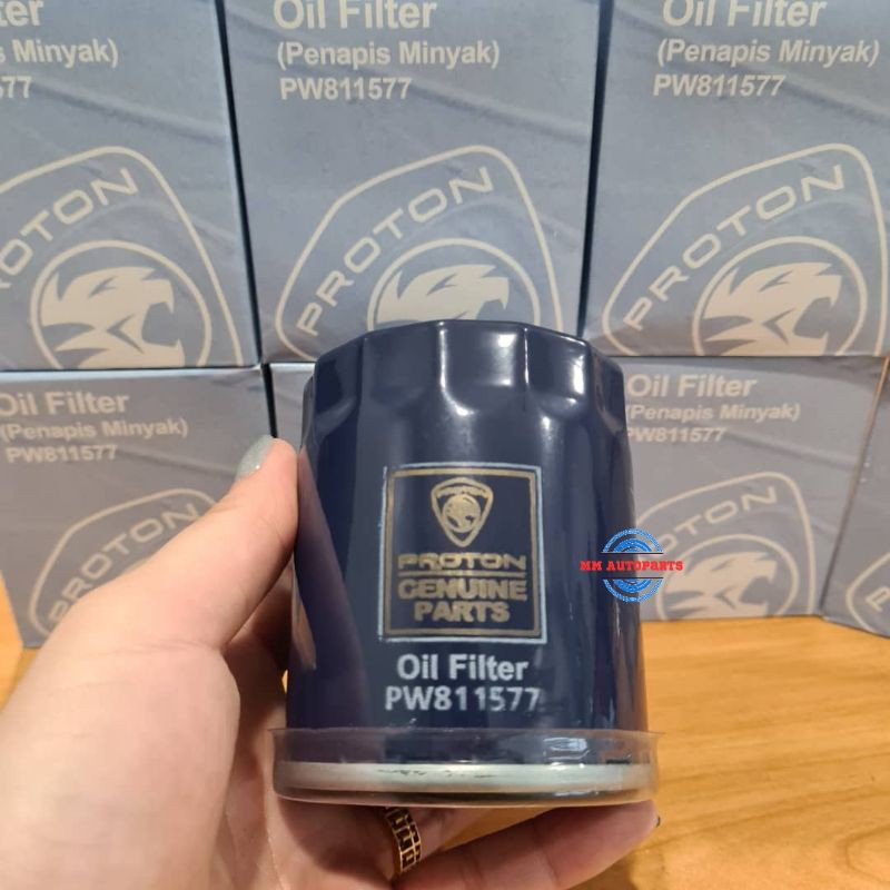 OIL FILTER PROTON (BIRU) SESUAI PROTON SAGA/BLM/FLX/WAJA/WIRA/SATRIA ...