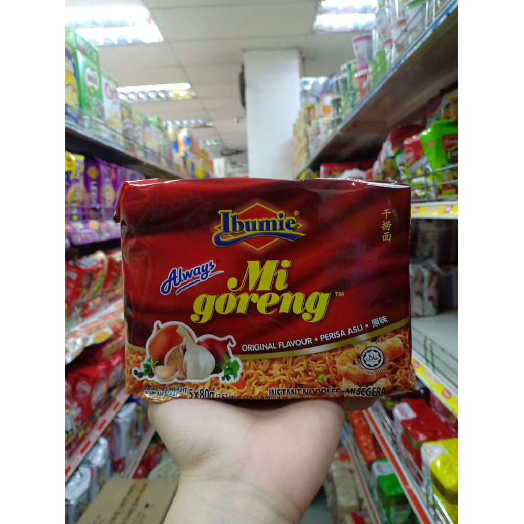 Ibumie Mi Goreng Perisa Asli Original Flavour 原味 5Packs 400g | Shopee ...