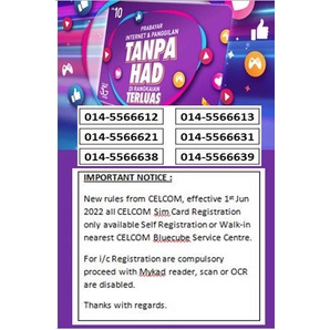 VIP CELCOM XPAX 013 Prepaid Sim Card | Shopee Malaysia