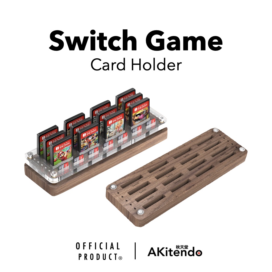 Nintendo Switch Games Card Wood & Acrylic Holder | Shopee Malaysia