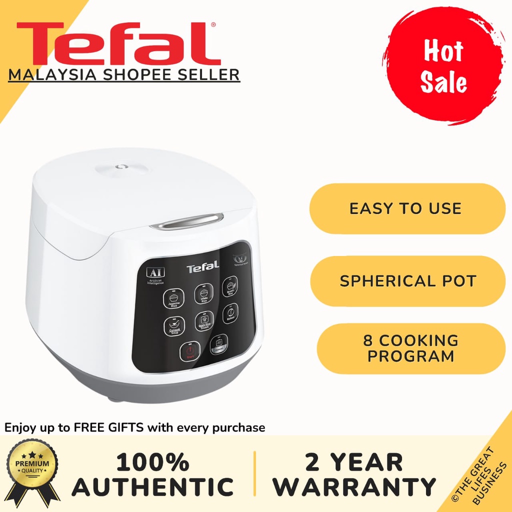 Tefal 1.0L Easy Rice Compact Fuzzy Logic Rice Cooker RK7301 | Shopee Malaysia