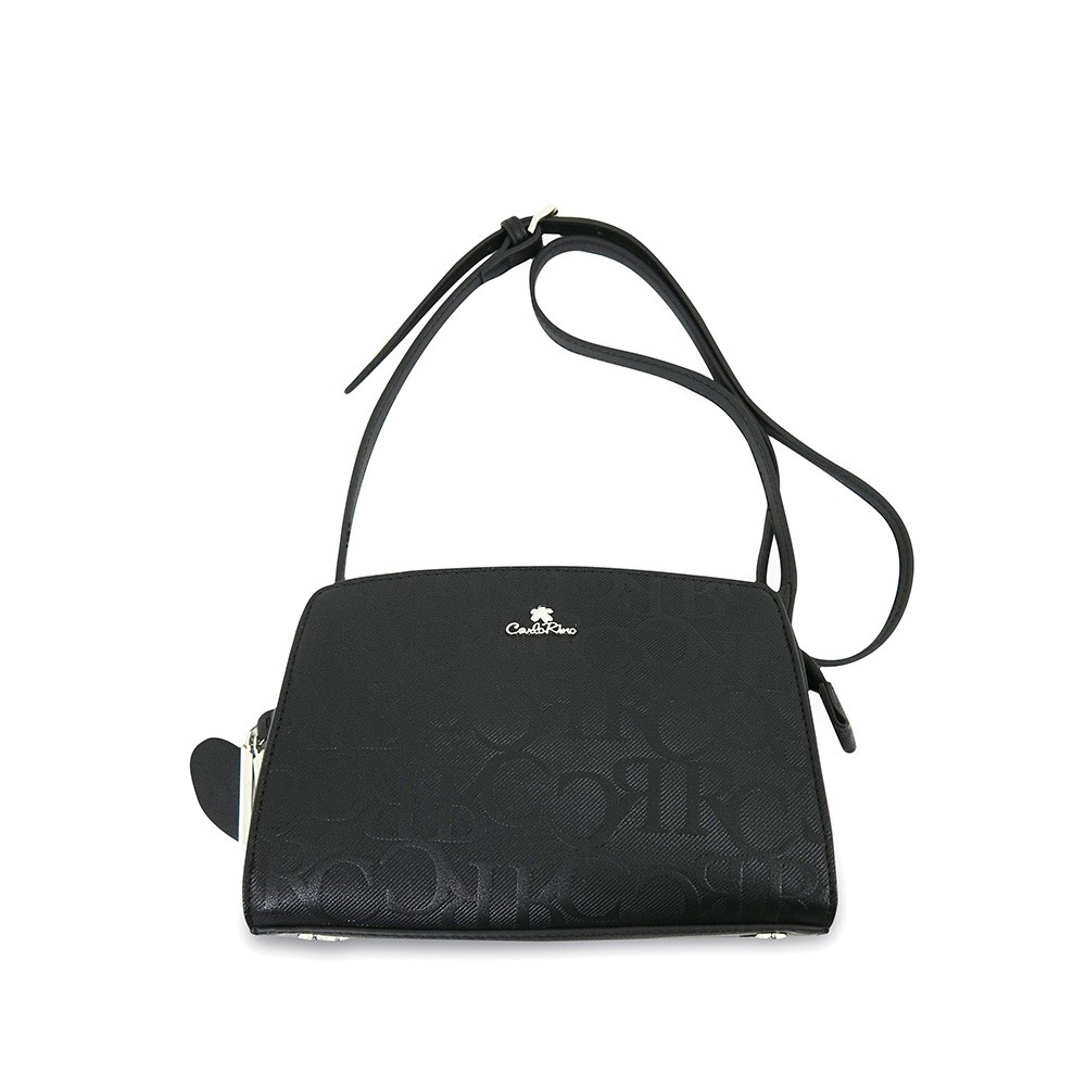 Carlo Rino My Cool Bag Monogrammed Cross Body - Black | Shopee Malaysia