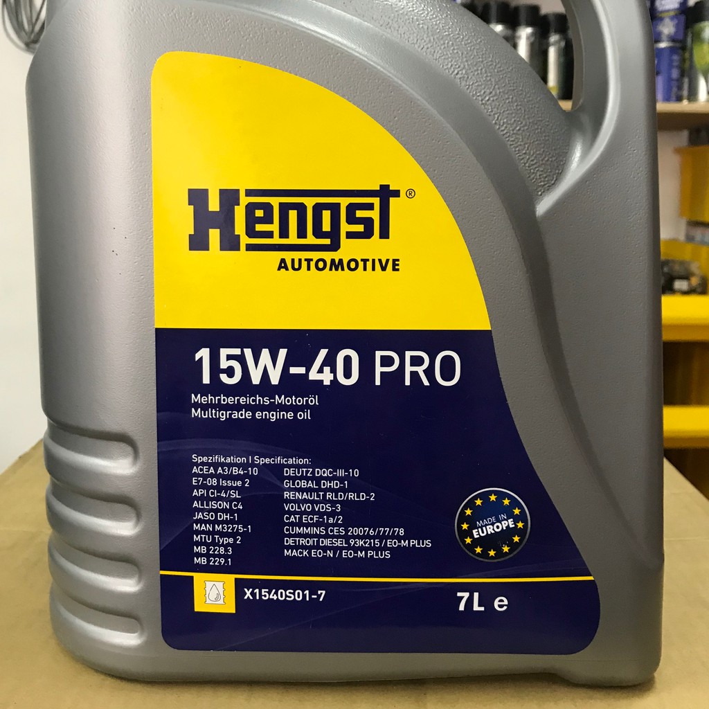 Hengst 15W-40 PRO Motor Engine Oil 7L | Shopee Malaysia