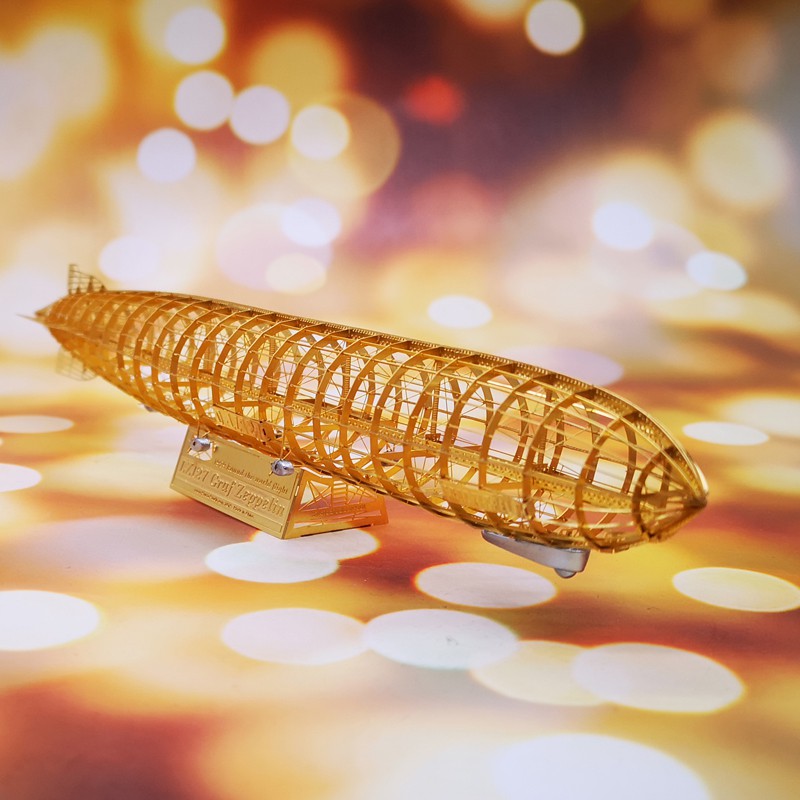 Three-dimensional metal assembled retro Zeppelin 1/1000 Graf skeleton ...