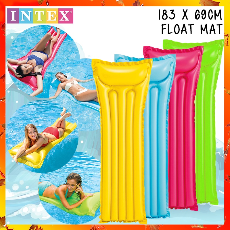 INTEX 59703 Economats Inflatable Floating Pool Air Mattress Swimming ...