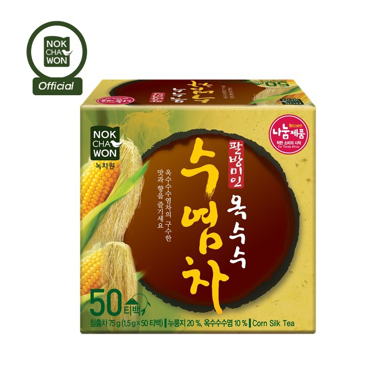 NOKCHAWON Korean Corn Silk Tea 50 Teabags / Savory Taste | Shopee Malaysia