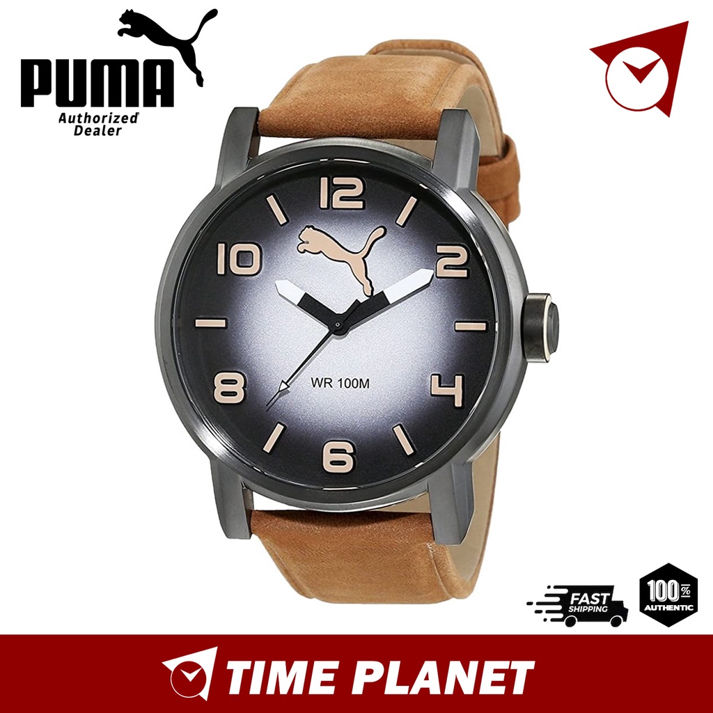 Puma Gents Analog Watch - Brown Strap Watch PU104141004 | Shopee Malaysia