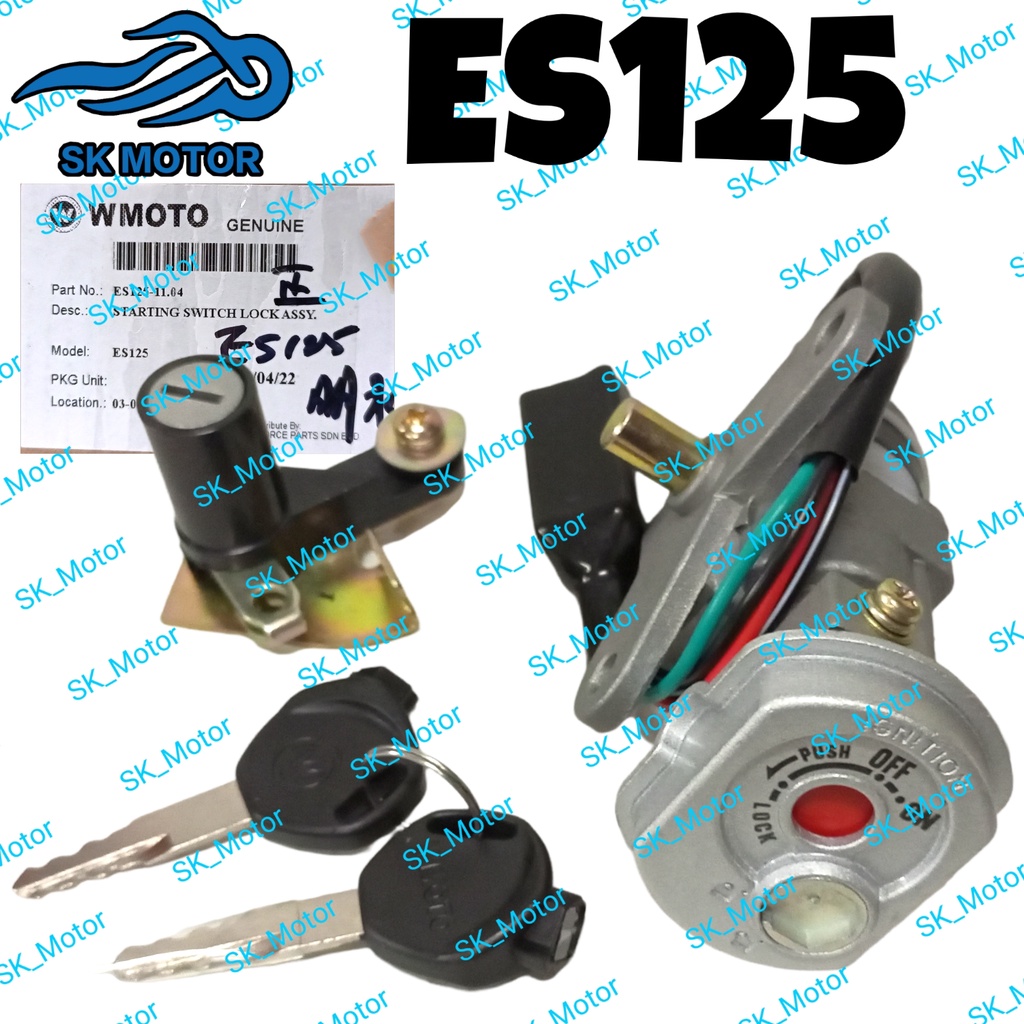 WMOTO ES125 ES 125 Original Starting Switch Lock Vehicle Lock Ignition ...