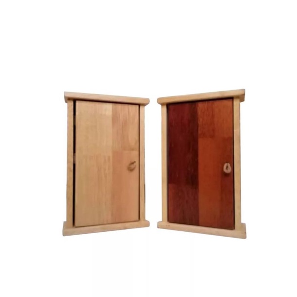Simple Retro Wooden Key Cabinet Holder / Kabinet Kunci Kayu (Made from ...