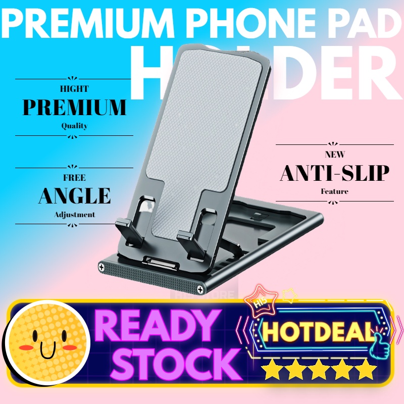 New Standless Steel Phone Stand Holder For iPhone iPad Desktop Tablet ...