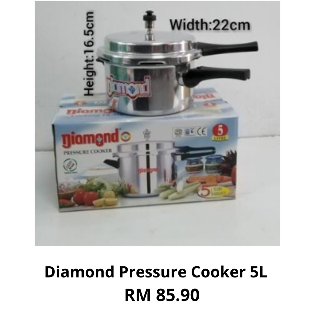 Diamond Pressure Cooker - 5L | Shopee Malaysia