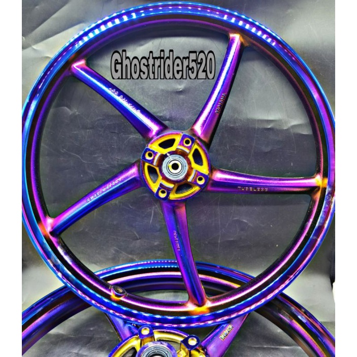 YAMAHA Y15 / Y15ZR SP522 ENKEI SPORT RIM TITANIUM 160X17 DEPAN BELAKANG ...