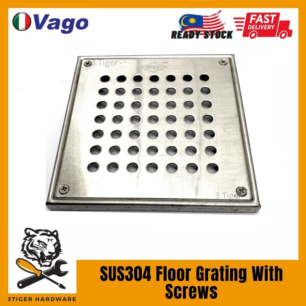 (Ready Stock) SUS304 Stainless Steel Floor Drain Trap Waste Trap Floor ...
